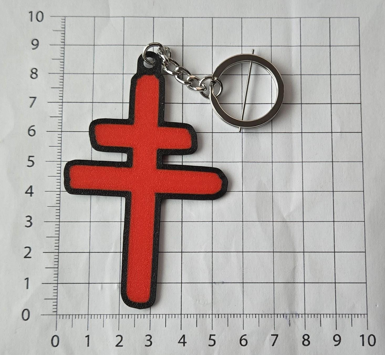 President (band) Cross Logo Keyring / Keychain - Charlie Simpson ...