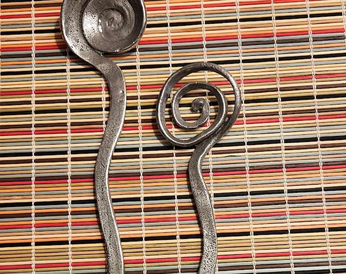 Patrick Meyer Pewter MCM, Modernist, Brutalist Heavy Spiral Collectible ...