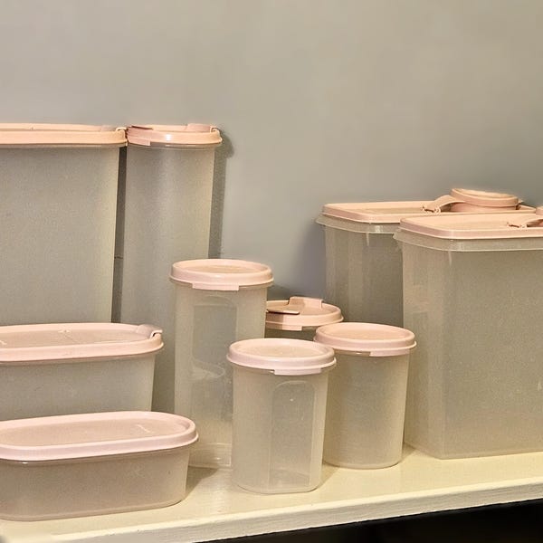 Pink Tupperware - Etsy