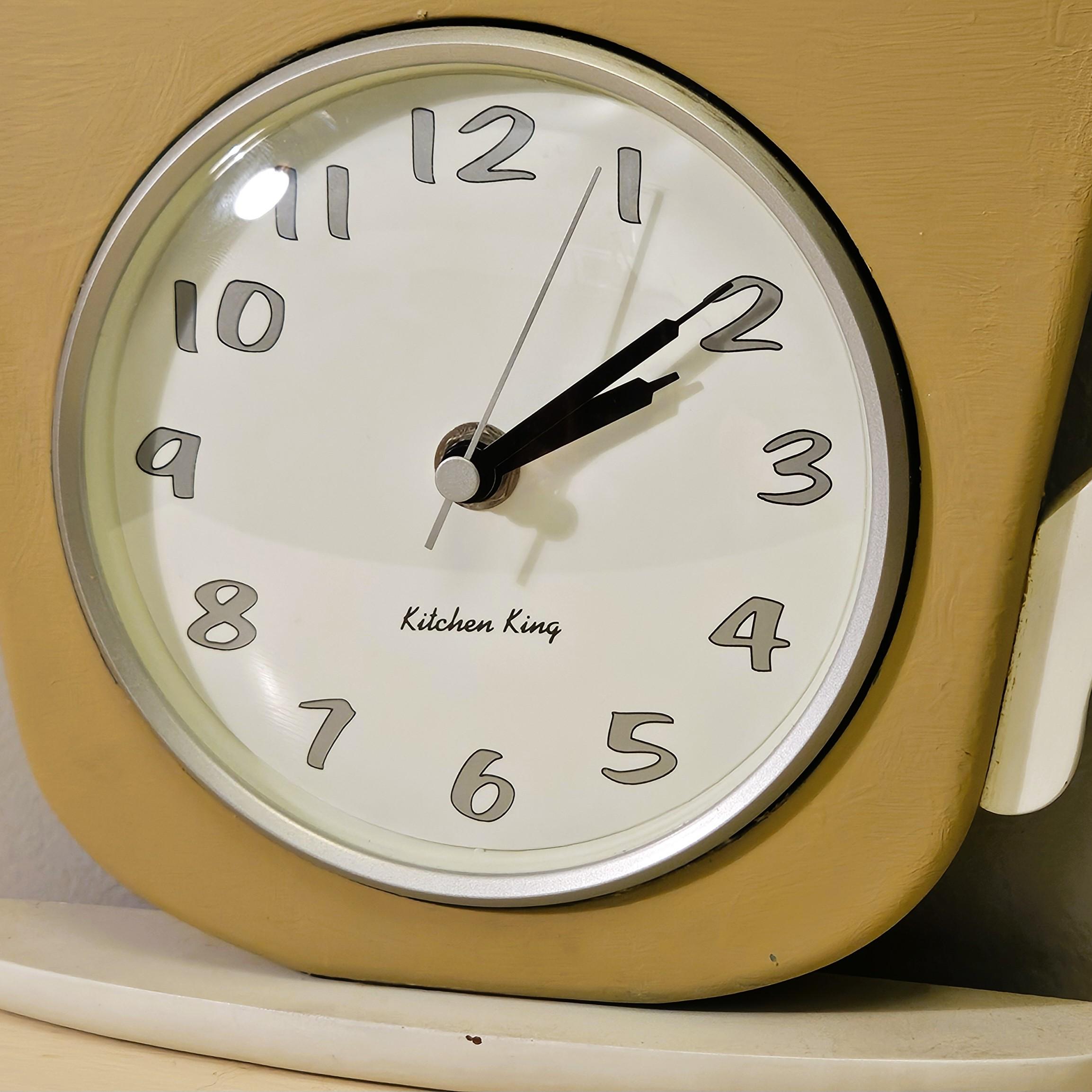 Retro Diner Coffee Cup Wall Clock Vintage Battery-operated Quartz ...