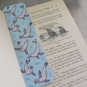 Swimming Sea Loins Bookmark, Oppsy Print - Etsy