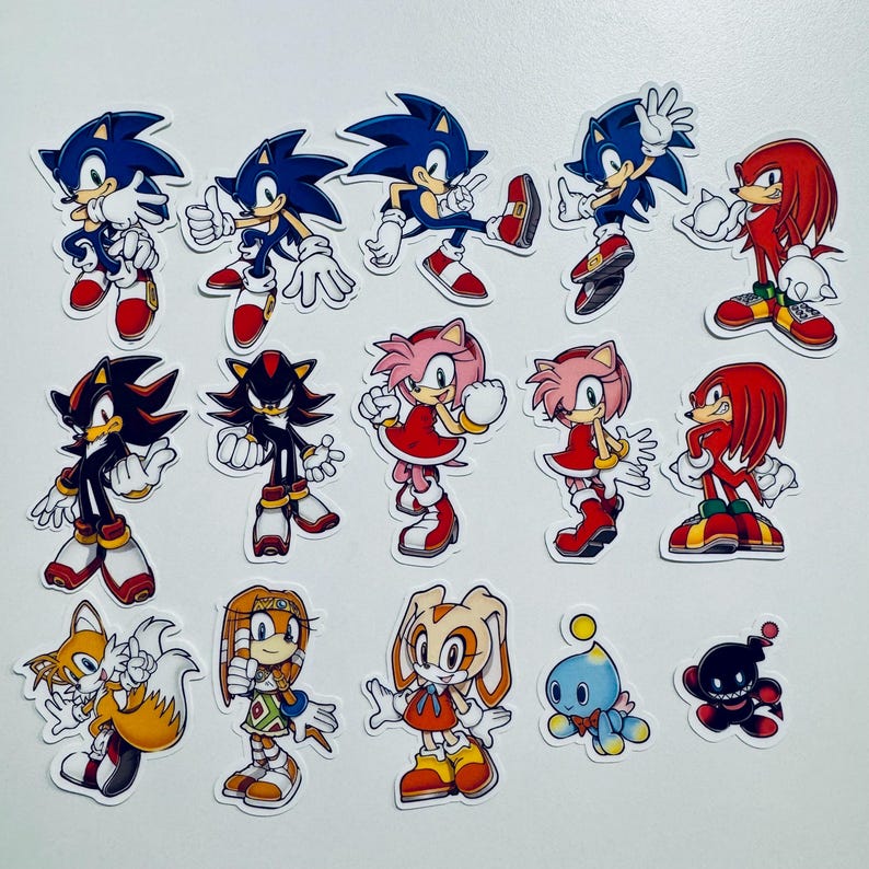 Sonic Adventures Sticker Collection: 15 Premium Waterproof Stickers - Etsy