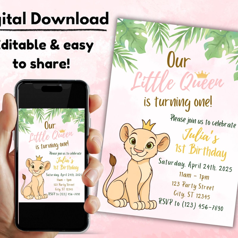 Nala Themed Birthday - Etsy