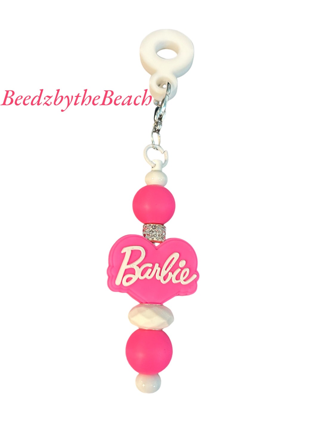 Barbie Pink & White Hanging Straw Charm - Etsy