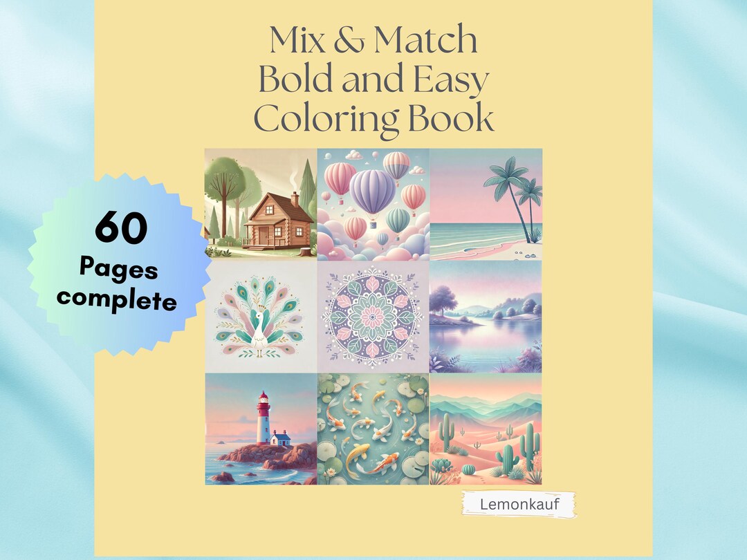 Mix and Match 60 Mixed Coloring Pages, Comfortable Coloring Pages ...