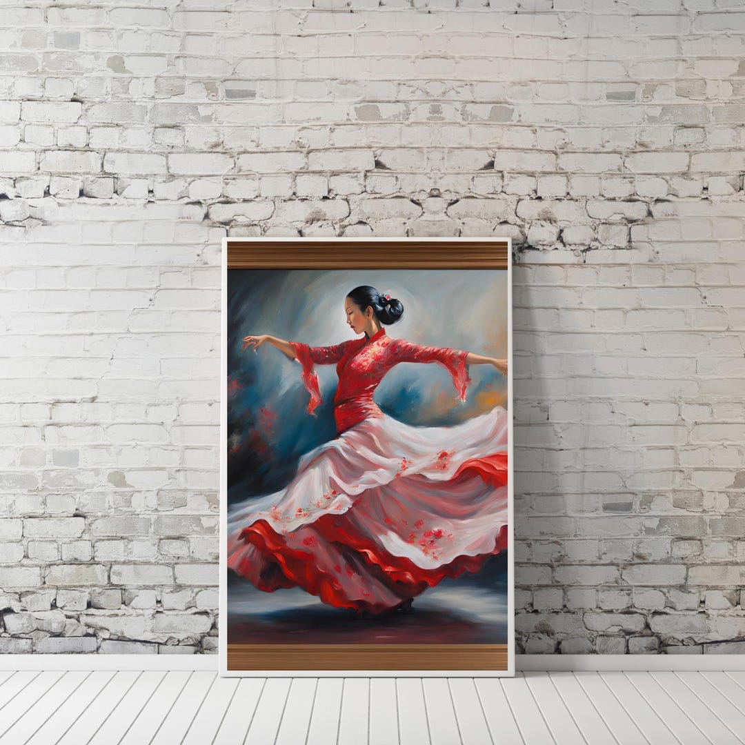 Flamenco Dancer Art Print Digital Art Gift Girlfriend Home Decor ...