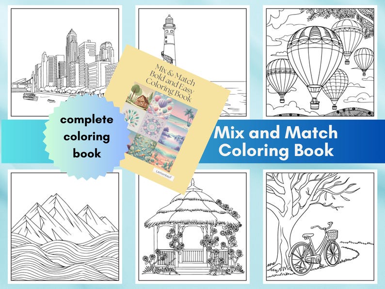Mix and Match 60 Mixed Coloring Pages, Comfortable Coloring Pages ...
