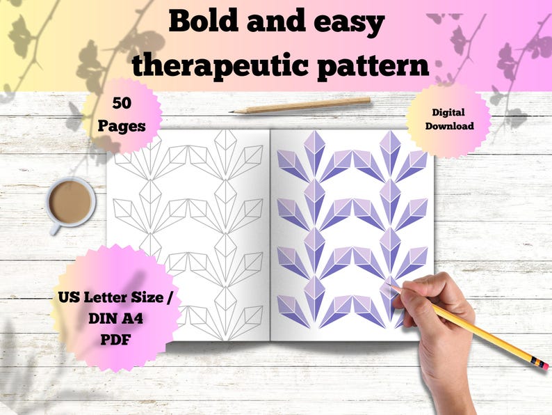 Simple Patterns Coloring Pages, Relaxing Patterns Coloring Pages ...