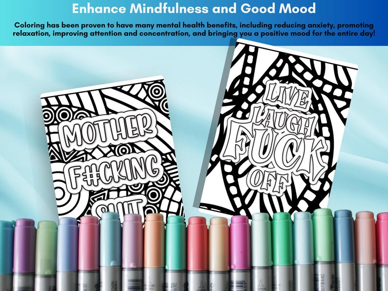40 Swear Words Coloring Pages for Adults - Coloring Pages to Print ...