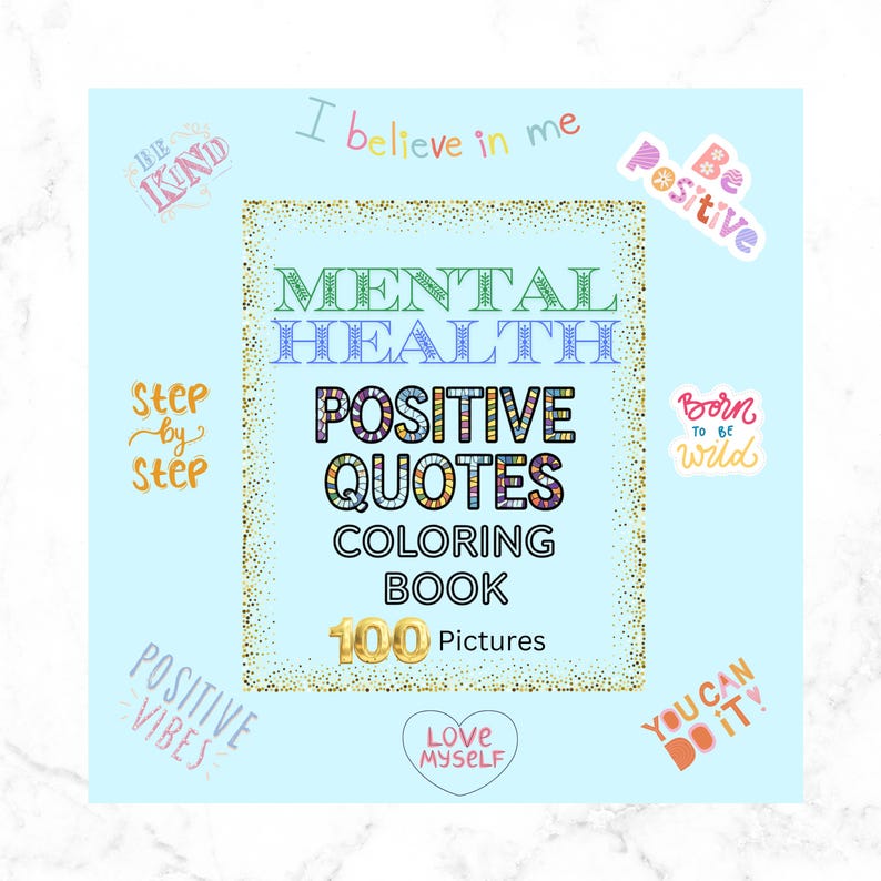 Positive Affirmations Coloring Pages | Inspirational Motivational ...
