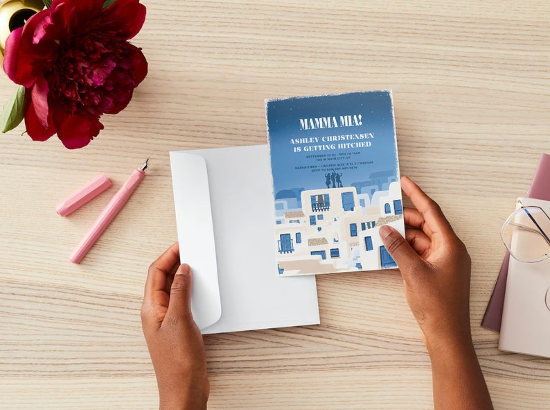 Mamma Mia Bachelorette Party Invitation Template - Etsy