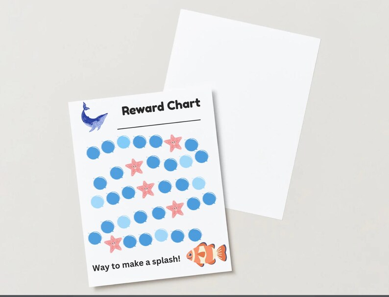Sea Creatures Reward Chart Printable – Ocean Theme Behavior Chart for ...