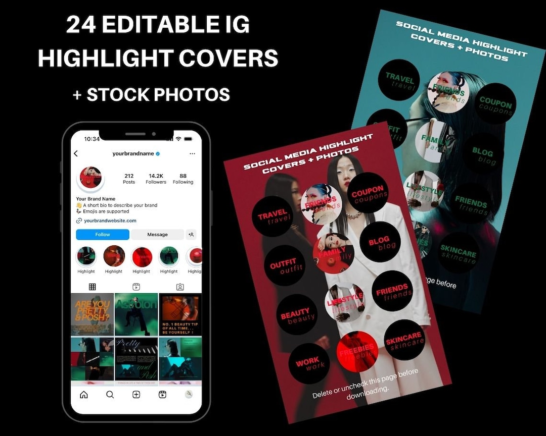 24 Edgy Instagram Highlight Covers, Editorial Fashion Beauty, Dark ...
