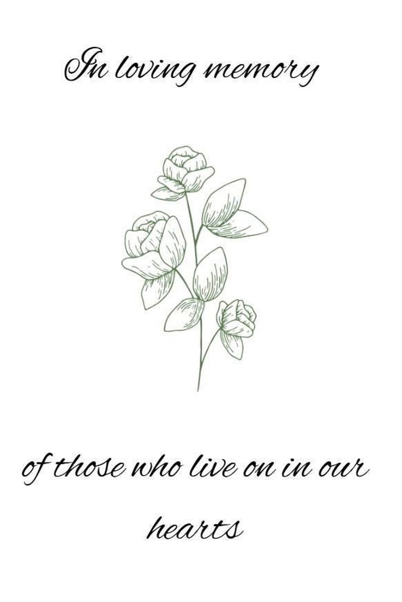 In Loving Memory - Etsy