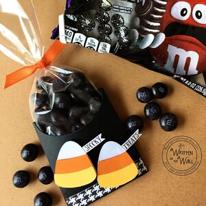 KIT Halloween Candy Corn Treat Bag / Party Favor / Gift Card Holder ...