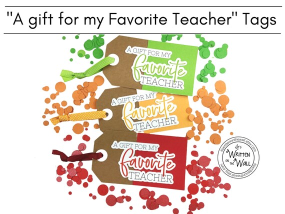 KIT Teacher Appreciation Gift Tags 3 Different Tags A Gift | Etsy