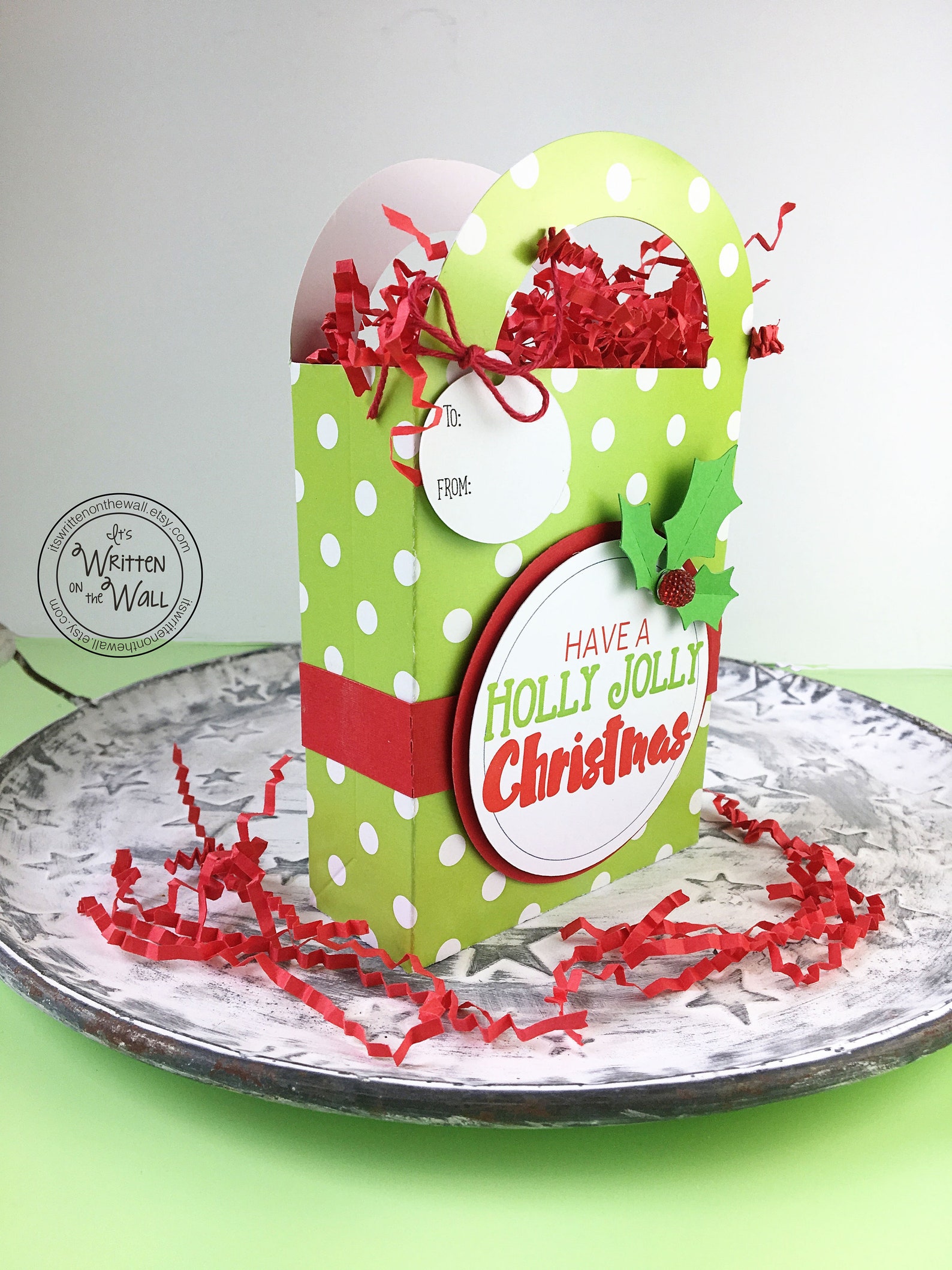 KIT Holly Jolly Treat Box / Party Favor / Christmas Party - Etsy