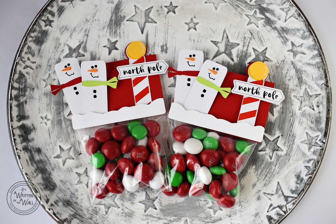Kit, Christmas Treat Bag, Merry Snowman, North Pole, Santa, Party Favor ...