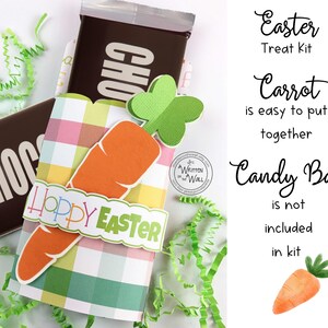 Easter Carrot Candy Bar Wrapper Kit: DIY Party Favor, Easter Basket ...