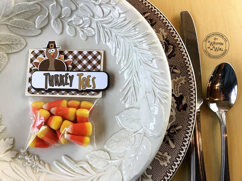 KIT Thanksgiving Treat Turkey Toes Treat Bag Co-worker Office Treats ...