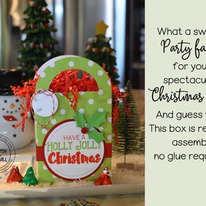 KIT Holly Jolly Treat Box / Party Favor / Christmas Party Treat ...
