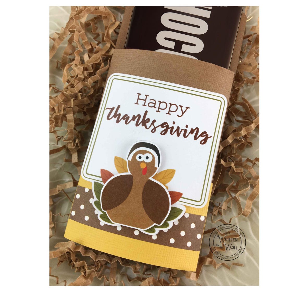 KIT Thanksgiving Turkey Candy Bar Wrapper, Table Decor, Place Setting ...