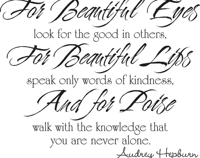 AUDREY HEPBURN QUOTE For Beautiful Eyes Vinyl Lettering Wall Sayings audrey-hepburn-quote-for-beautiful-eyes-vinyl-lettering-wall-sayings