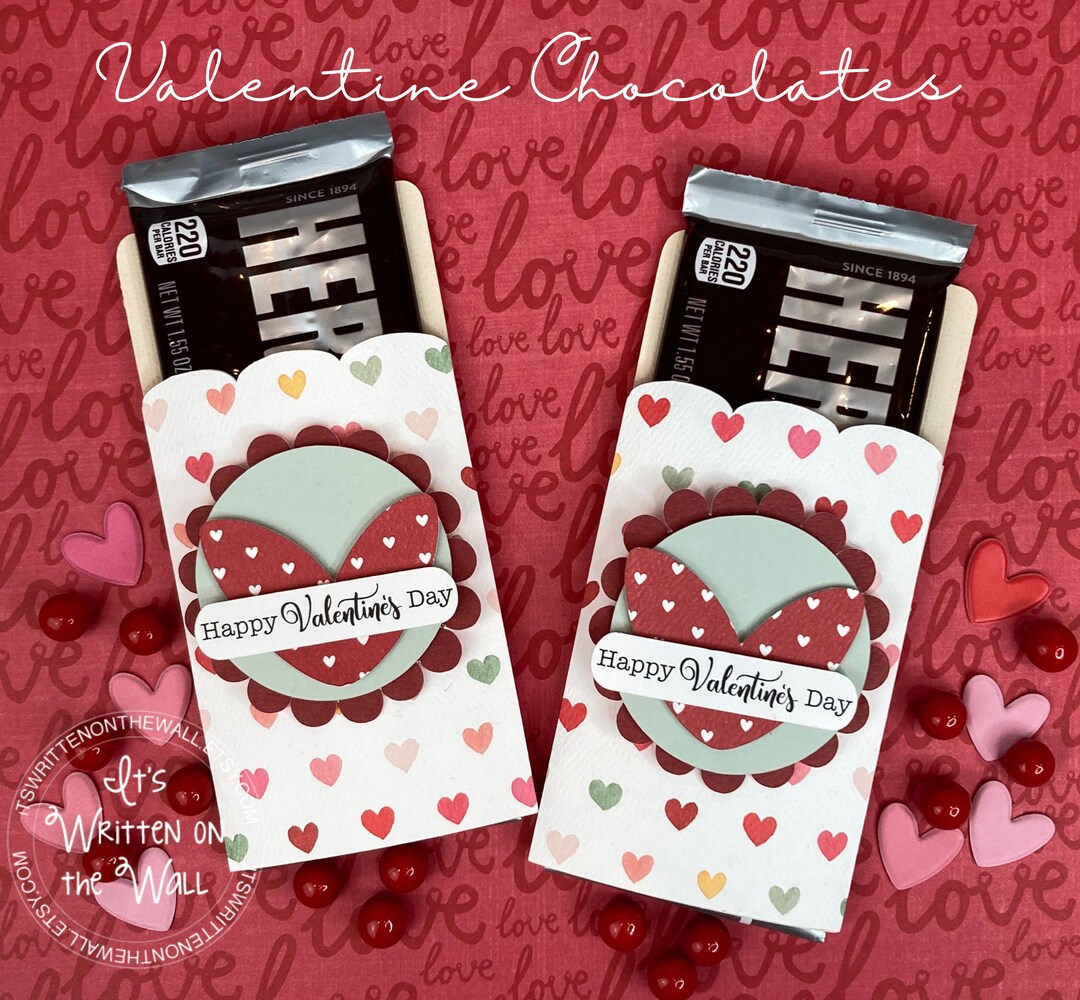 KIT Valentine Candy Bar Wrappers Gift Card Co-worker Treats Employee ...
