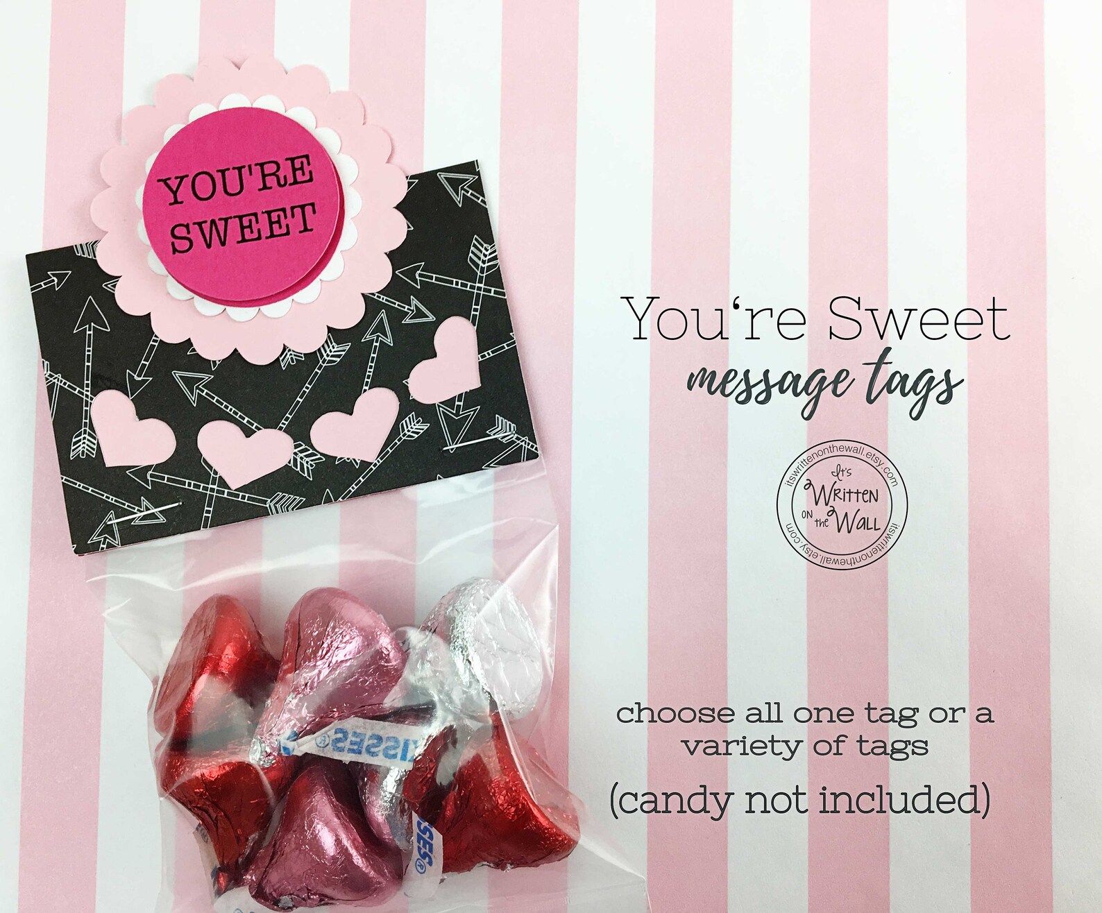KIT Treat Bag Valentines Treat Personalized Name Tag Party - Etsy