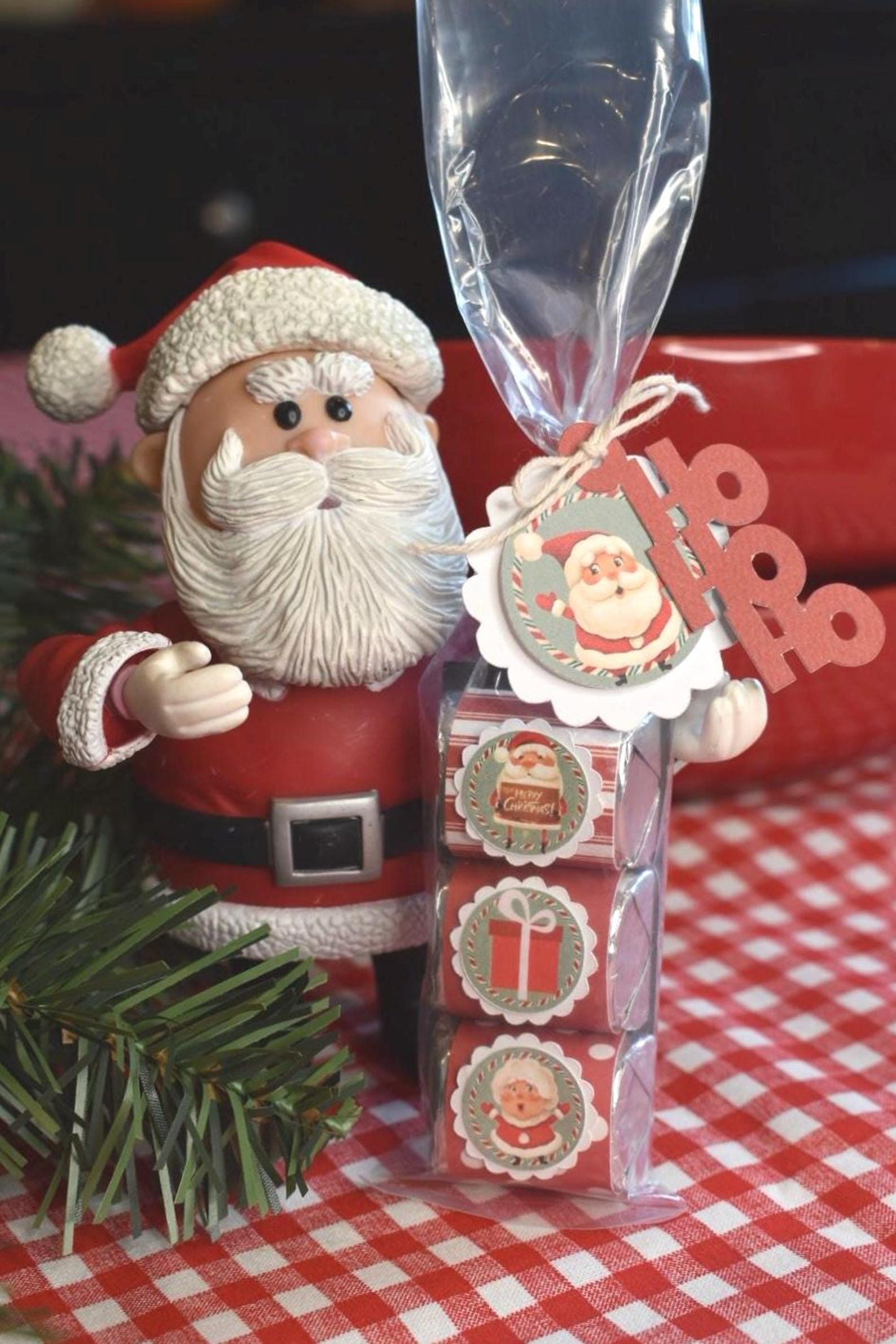 Kit Christmas Santa Candy Nugget Wrappers, Party Favors, Table Decor ...