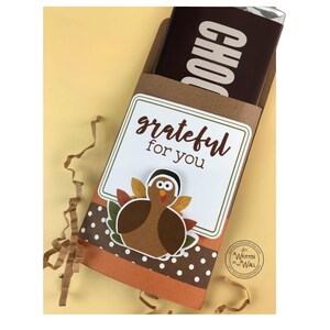 Kit Thanksgiving Candy Bar Wrappers, Place Setting, Table Decor, Co ...