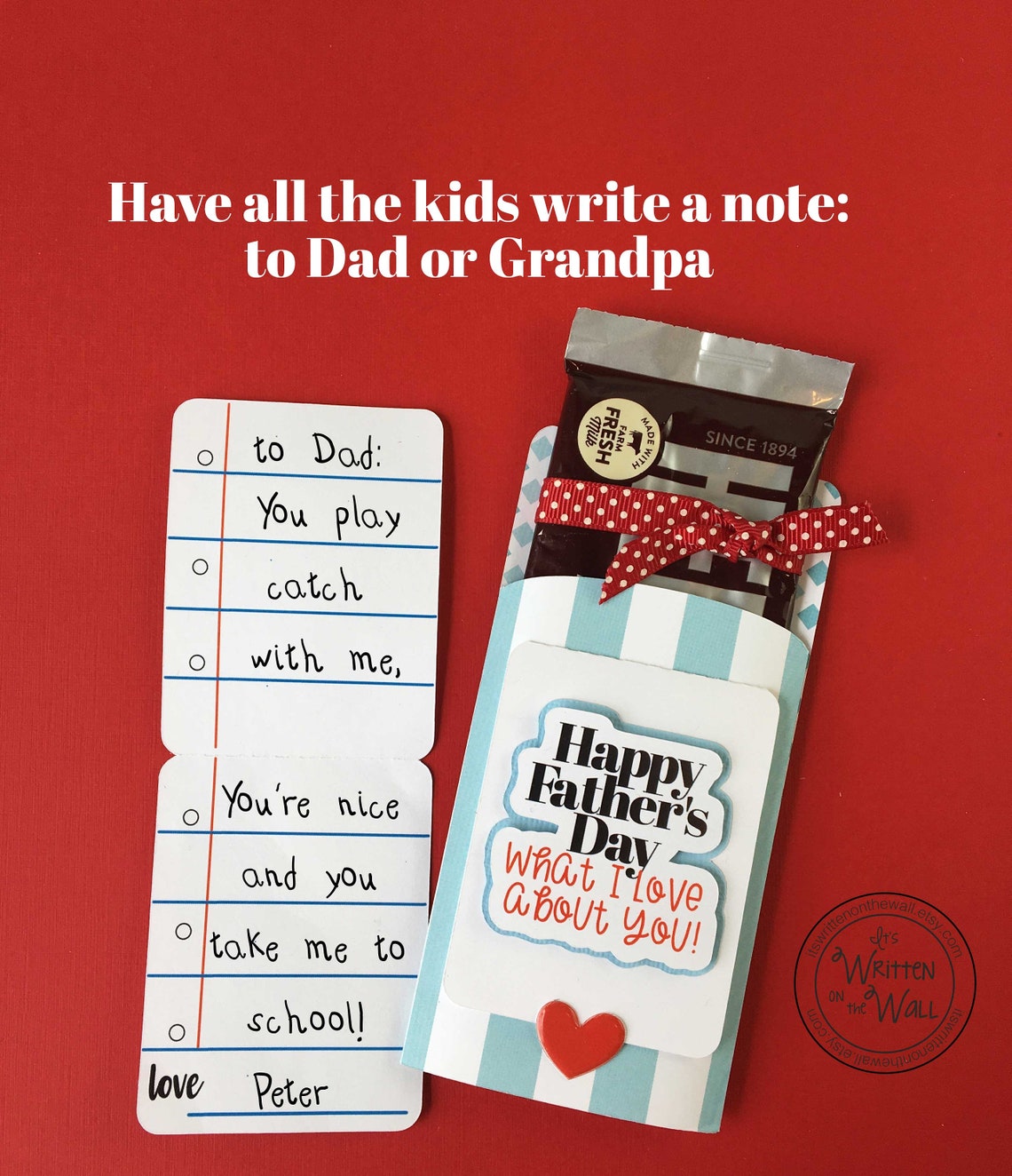 Father's Day Candy Card/ Hershey Candy Bar Wraps / What I | Etsy