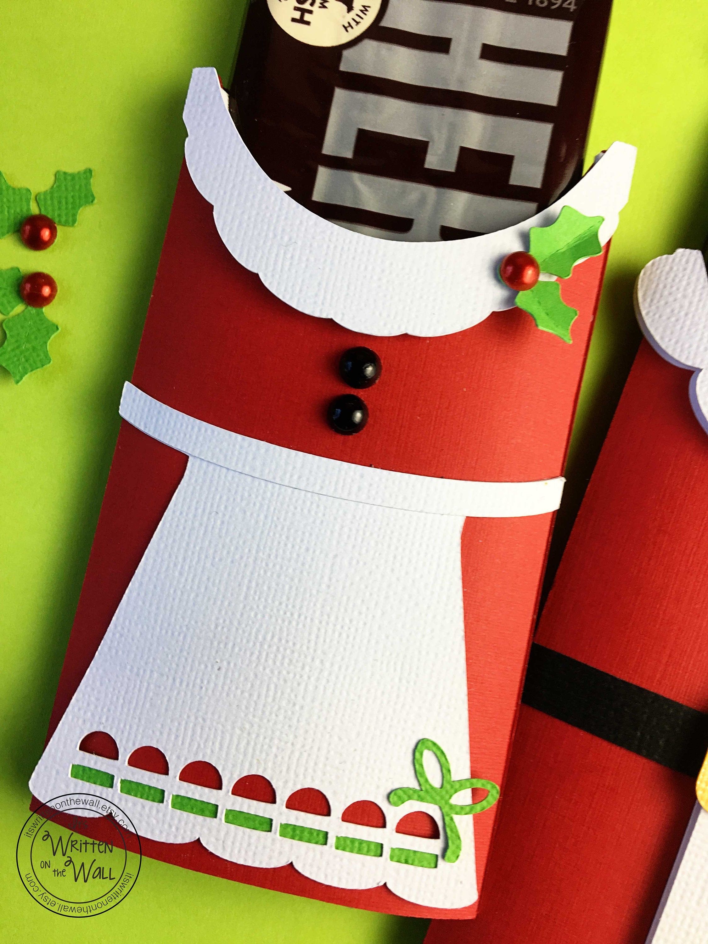 KIT Merry Santa & Mrs. Claus Candy Bar Wrappers /candy Card/ - Etsy