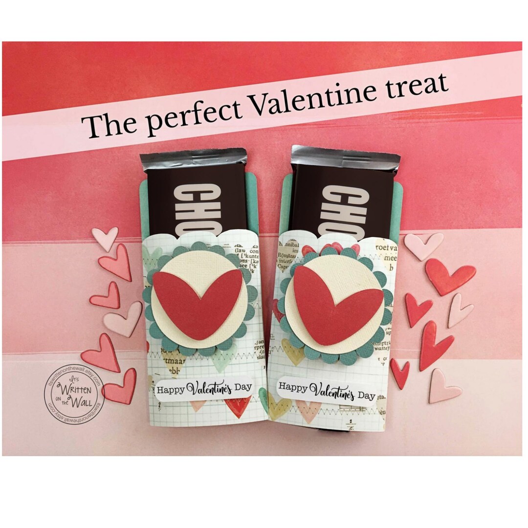 KIT Valentines Day Candy Bar Wrappers Gift | Candy Card | Co-worker ...