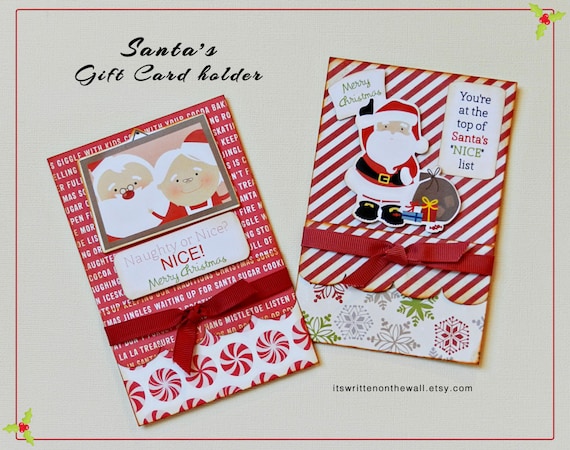 KIT Santa's Christmas Gift Card Holders /family Friends - Etsy