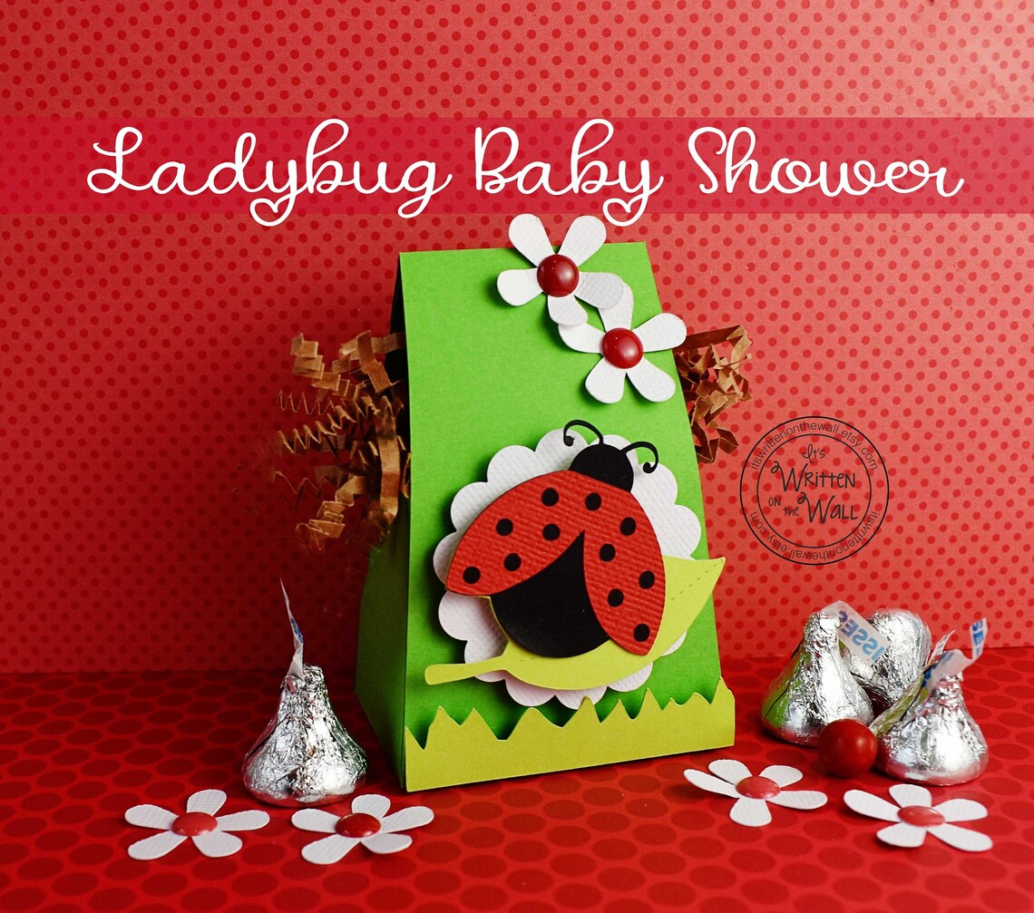 KIT Ladybug Baby Shower Treat Boxes / Party Favor / Candy Box - Etsy