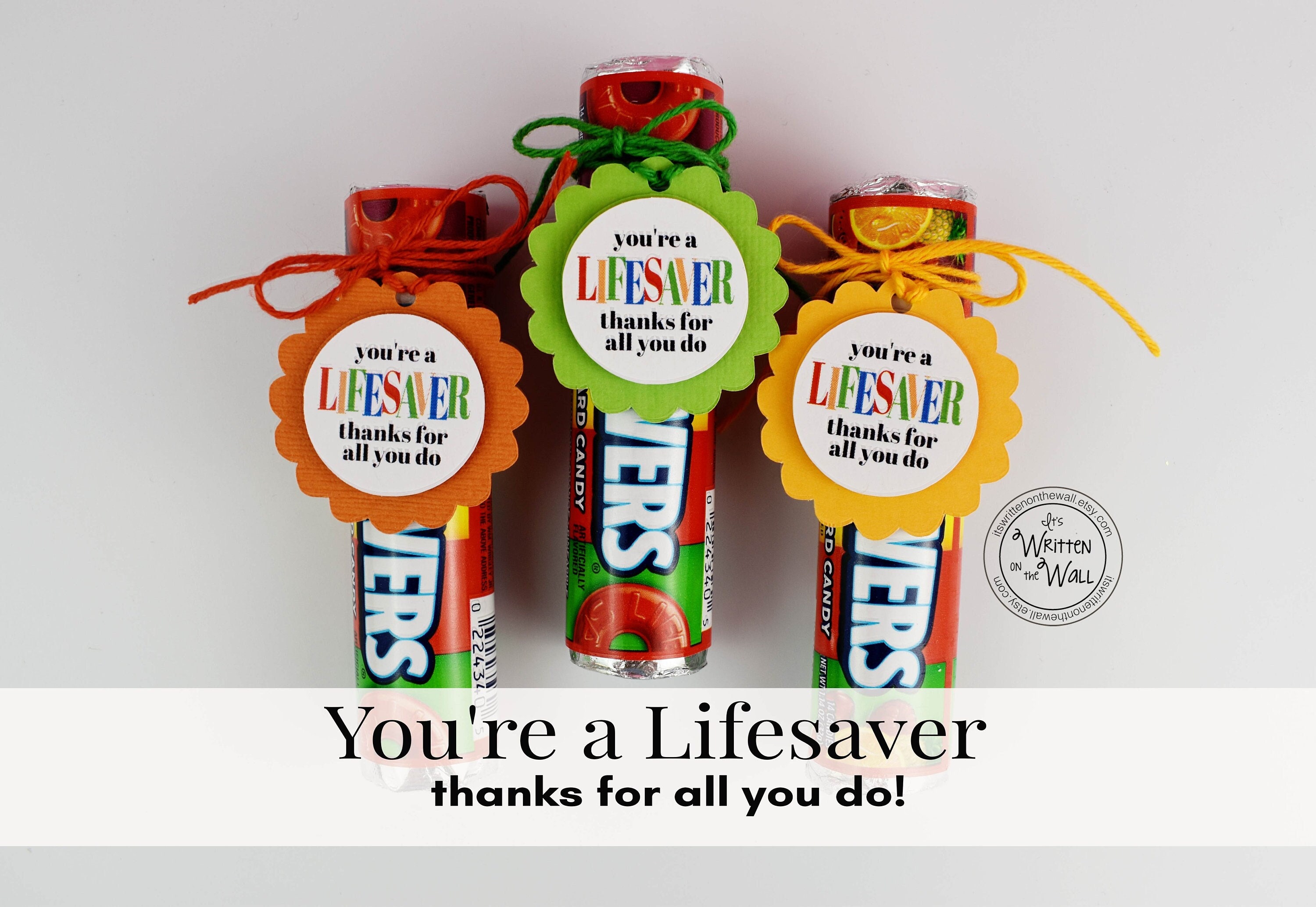 PRE-MADE You're a Lifesaver Tag/employee Appreciation / - Etsy Australia