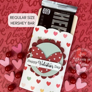 KIT Valentine Candy Bar Wrappers Gift Card Co-worker Treats Employee ...