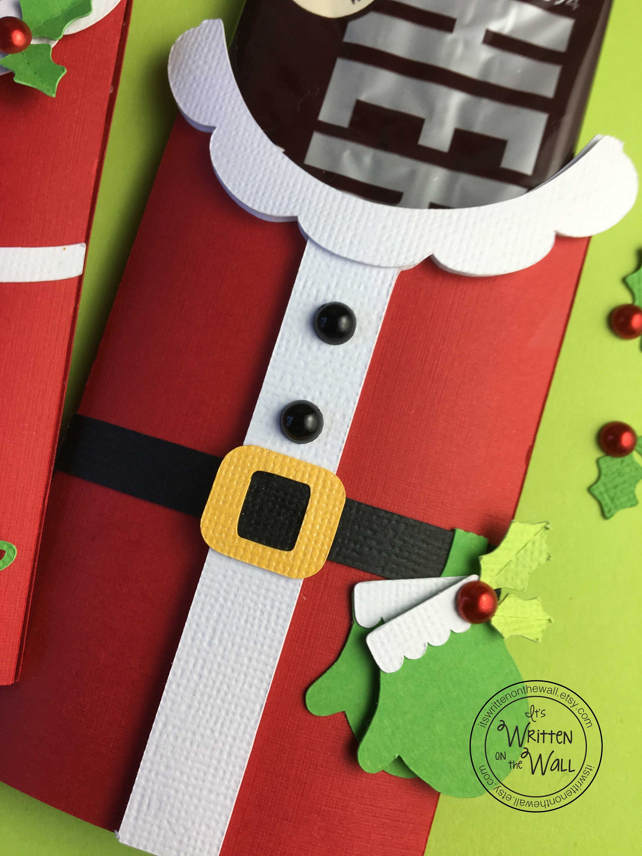 KIT Merry Santa & Mrs. Claus Candy Bar Wrappers /candy Card/ - Etsy