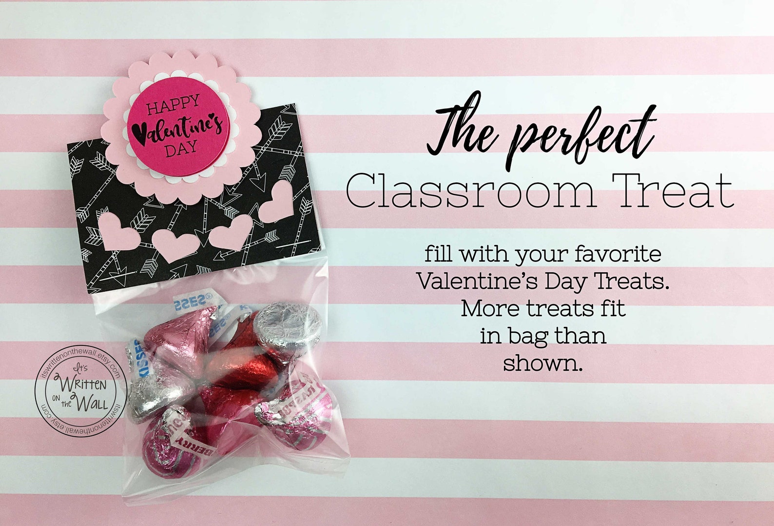 KIT Treat Bag Valentines Treat Personalized Name Tag Party - Etsy