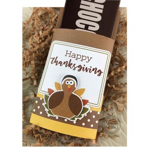 Kit Thanksgiving Candy Bar Wrappers, Place Setting, Table Decor, Co ...