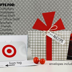 KIT Gift Card Holder-you're Awesome / Employee Gift / Office Staff ...