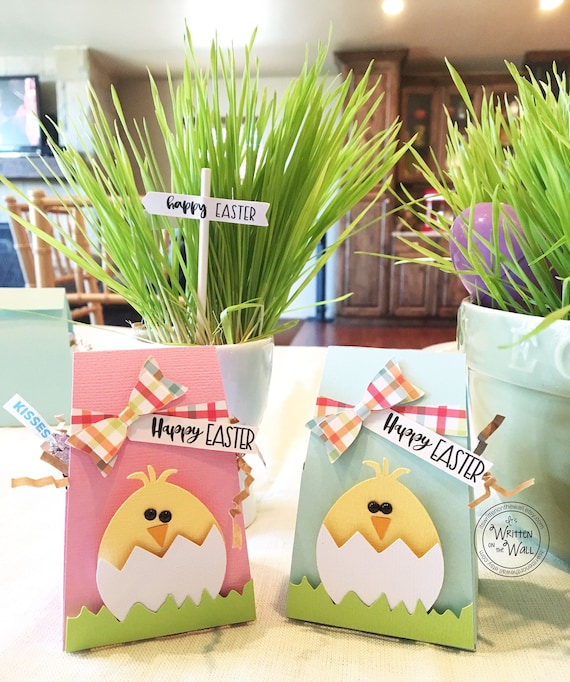 KIT Easter Chick Treat Box /easter Basket /employee - Etsy