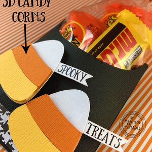 KIT Halloween Candy Corn Treat Bag / Party Favor / Gift Card Holder ...