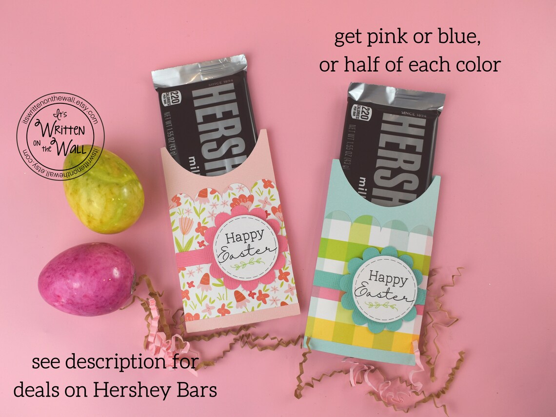 KIT Happy Easter / Candy Bar Wrapper / Candy Card /hershey/ | Etsy