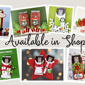 KIT Santa & Mrs. Claus Candy Bar Wrappers: Christmas Party Favors ...