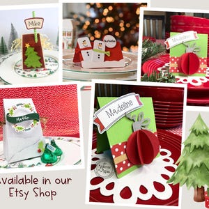 KIT Place Card Holders / Snowmen /christmas Party Decor /party ...