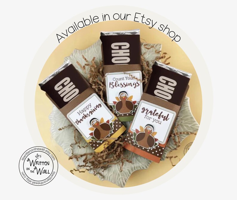 Kit Thanksgiving Turkey Candy Bar Wrappers, Wrap, Table Decor, Place ...