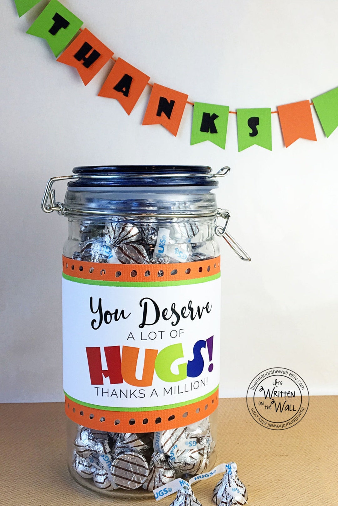 PDF Chocolate Kiss Tags, Hugs, You Deserve A Lot of Hugs, Teacher ...