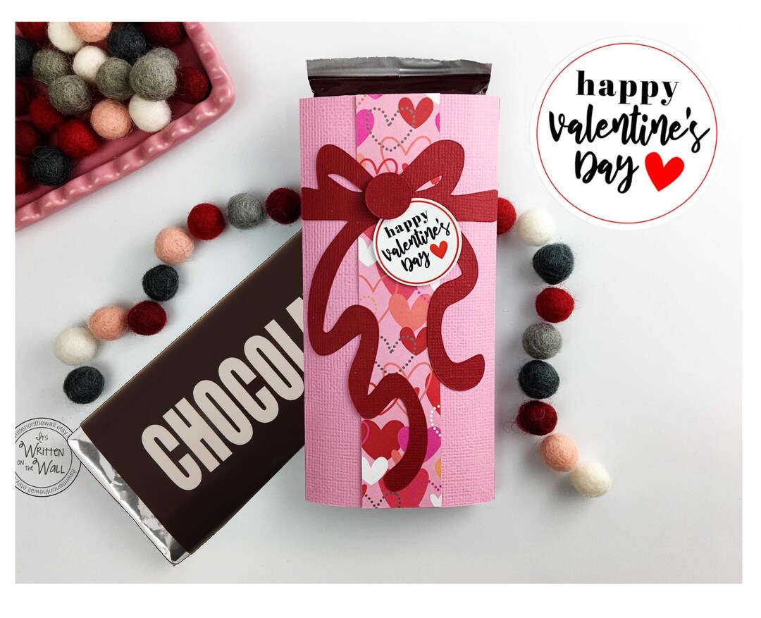 KIT Valentines Day Candy Bar Wrappers, Wraps, Co-worker Gift, Classroom ...